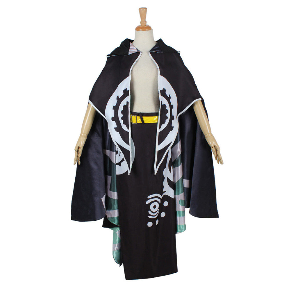 The Legend of Zelda Midna Princess Women Black Cloak Outfits Party ...