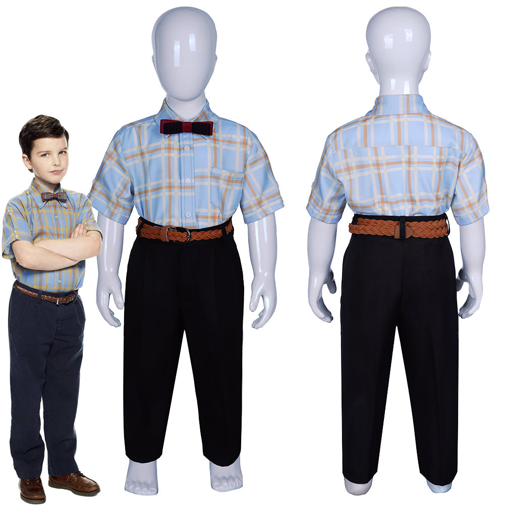 Young Sheldon Season 3 Sheldon Cooper Suit for Kids Children Cosplay ...