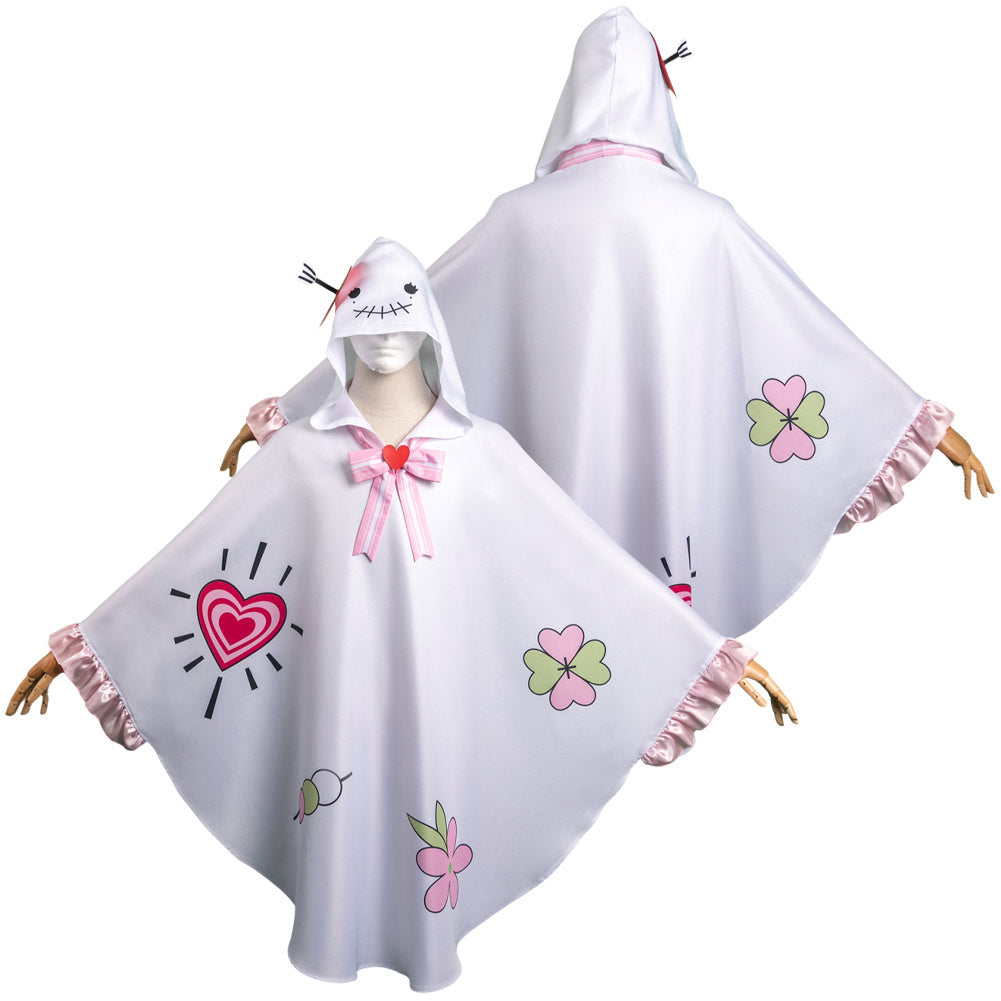 Anime Kanroji Mitsuri White Ghost Hooded Cape Party Carnival Halloween ...