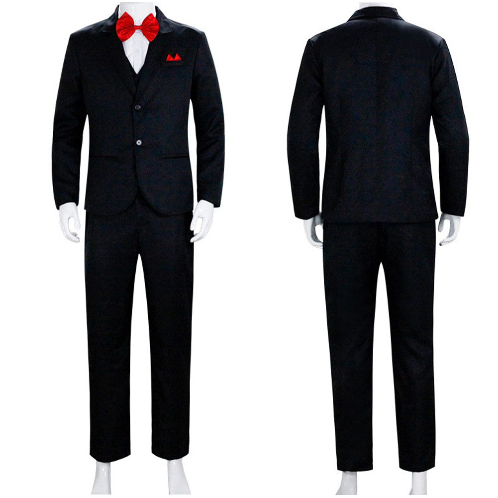 Movie Saw Jigsaw Killer John Kramer Black Suit Party Carnival Halloween ...